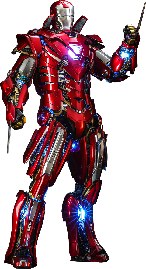 Hot Toys Iron Man 3 Silver Centurion (Armor Suit Up Version)